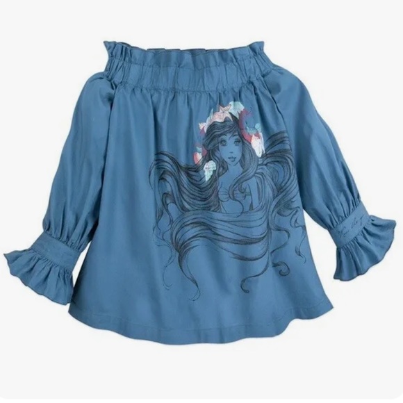 Disney | Tops | Disney Parks Ariel Off The Shoulder Womens Top Xl ...